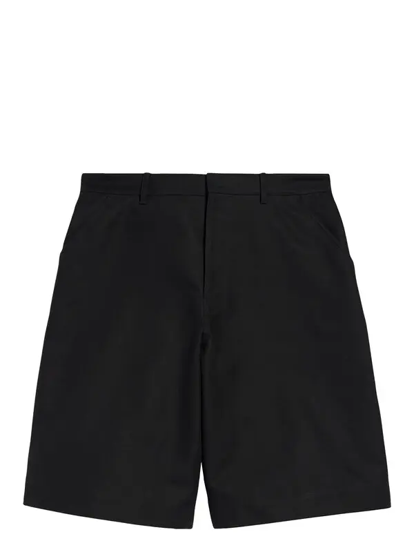 Balenciaga Cotton Bermuda Shorts - Black