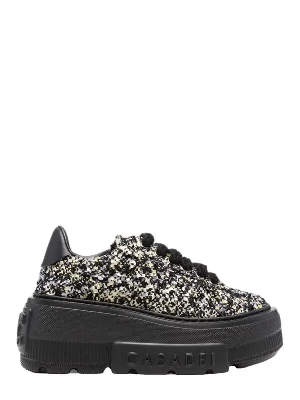 Casadei Nexus Bouclé Sneakers - Black