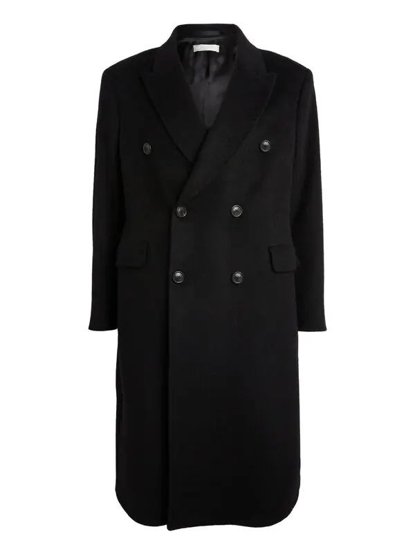 Our Legacy Mohair-blend Whale Overcoat - Black