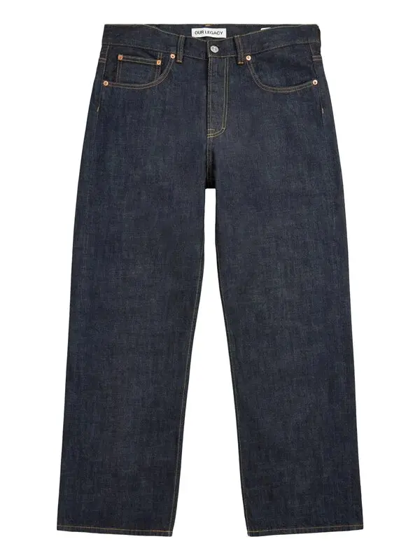 Our Legacy Third Cut Wide-leg Jeans - Black