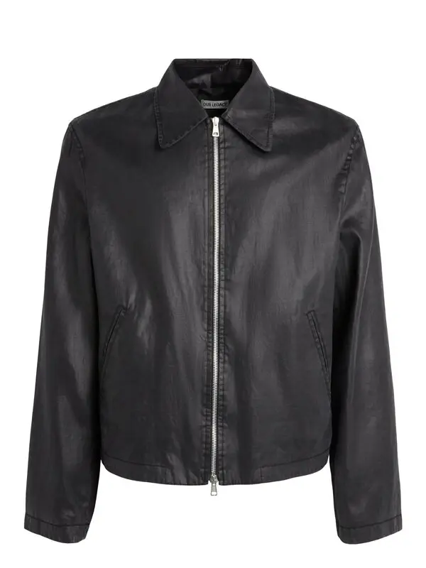 Our Legacy Faux Leather Worker Jacket - Black