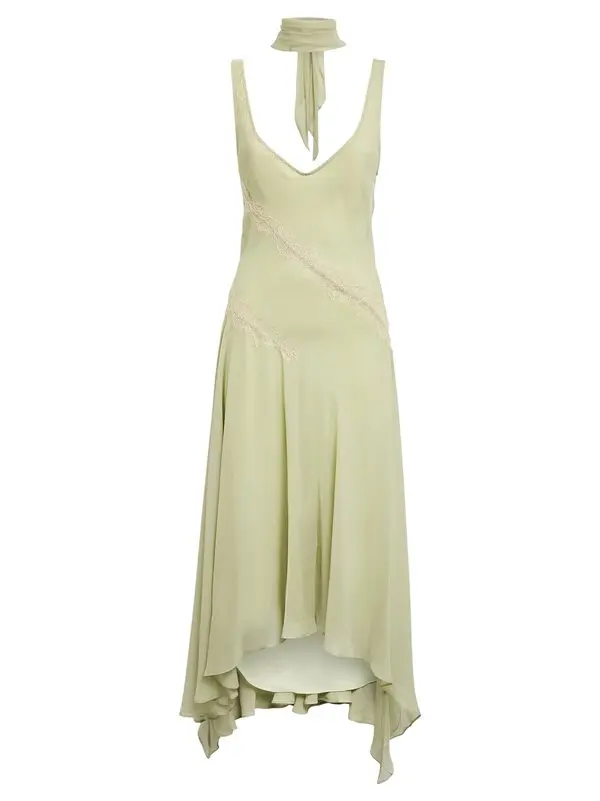 DE LA VALI Aurora Midi Dress - Green