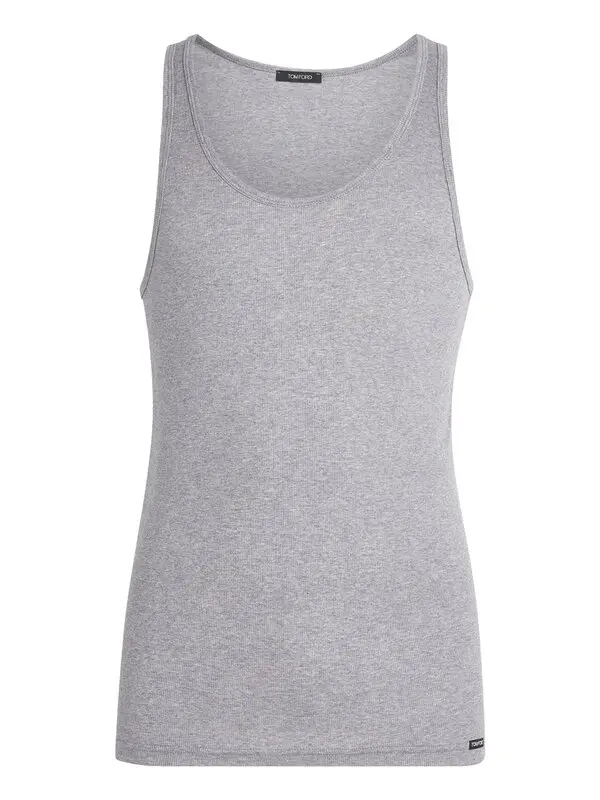TOM FORD Ribbed Tank Top - Grey