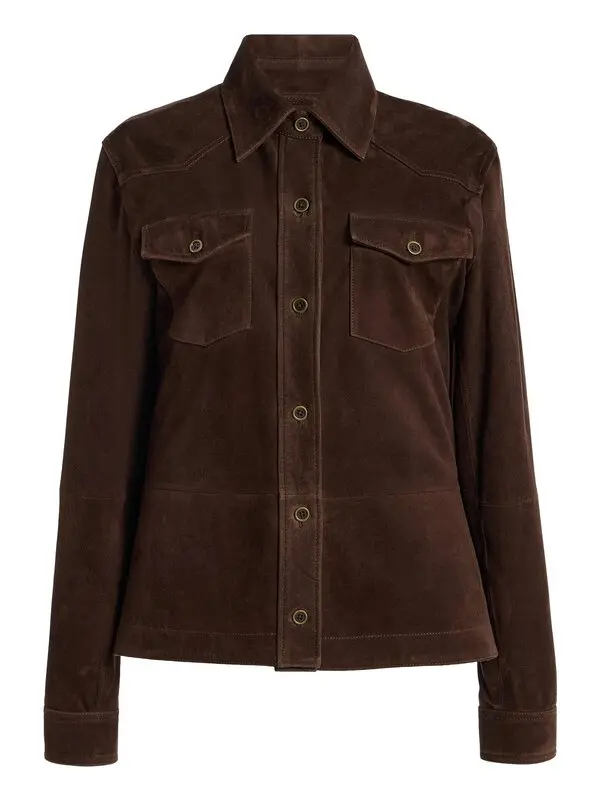ARMA Faye Suede Jacket - Brown
