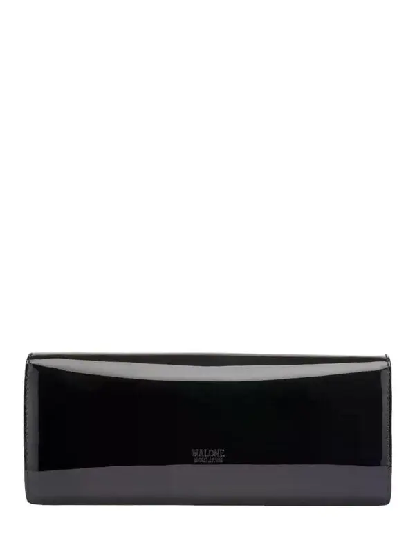MALONE SOULIERS Vivien Patent-leather Clutch Bag - Black