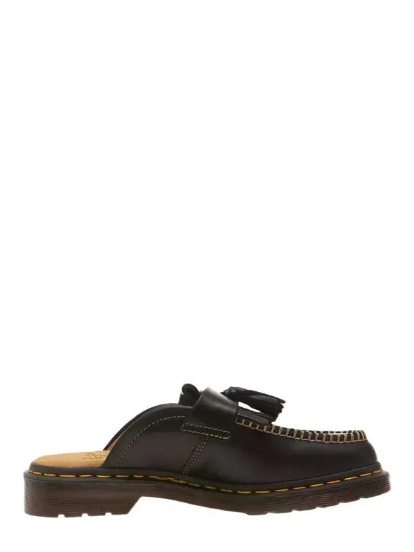 Dr. Martens Adrian Tassel-detail Flat Mules - Black