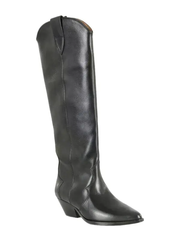 Isabel Marant Étoile Denvee Pointed-toe Cowboy Boots - Black