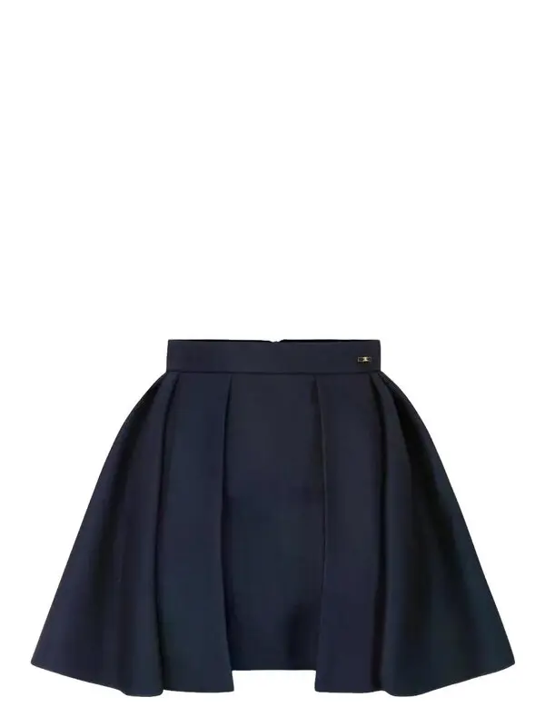 Elisabetta Franchi Cool Wool Miniskirt - Blue