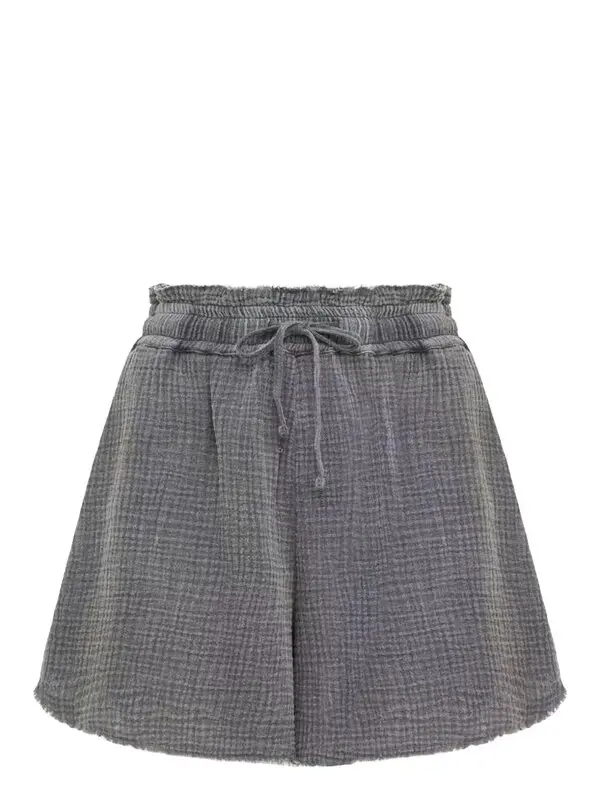 Chinese Laundry Elastic-waistband Shorts - Grey
