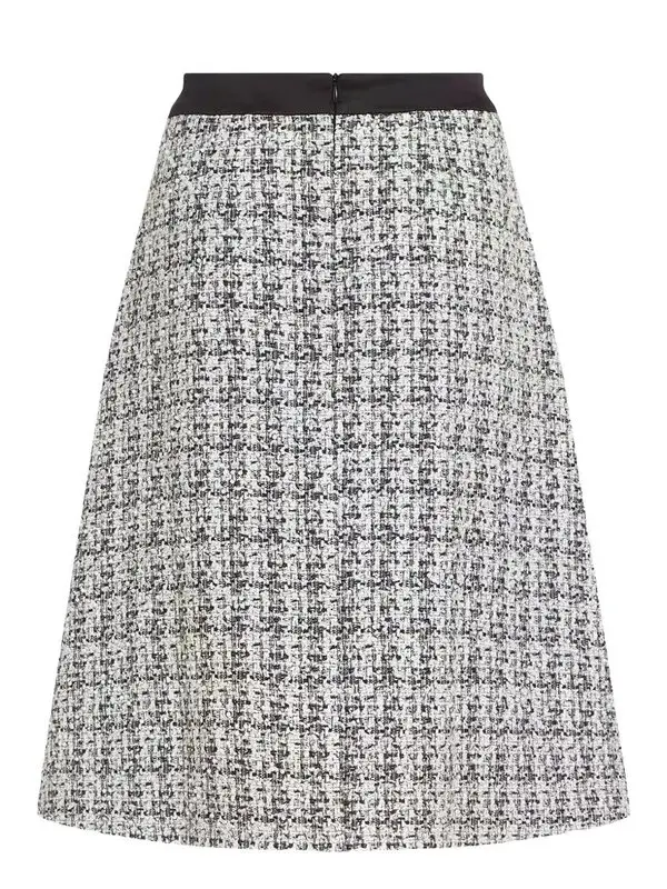 Karl Lagerfeld A-line Midi Skirt - White