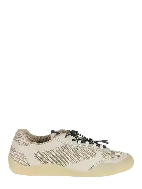 Prada Speedrock Leather-trim Sneakers - Neutrals