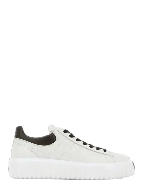Hogan H-stripes Leather Sneakers - White