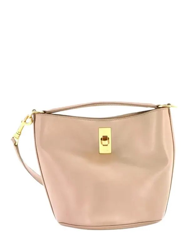 Celine 16 Bag Leather Teen Bucket Bag - Neutrals