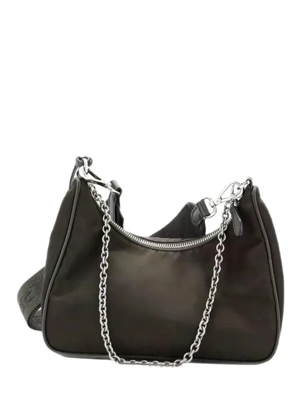 Prada Re-edition 2005 Shoulder Bag Tessuto Small Crossbody Bag - Green