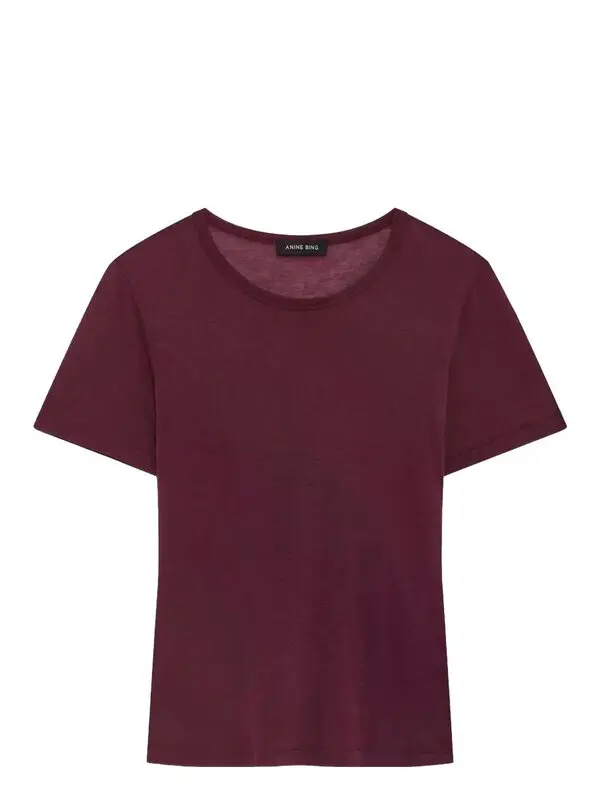 ANINE BING Sylvie T-shirt- Fig - Red