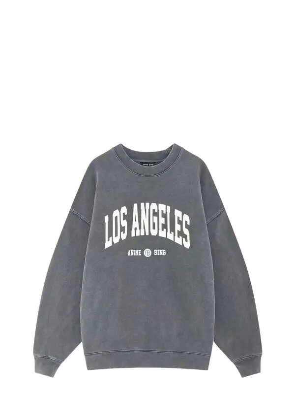 ANINE BING Miles Sweatshirt Los Angeles University Washed - Grey