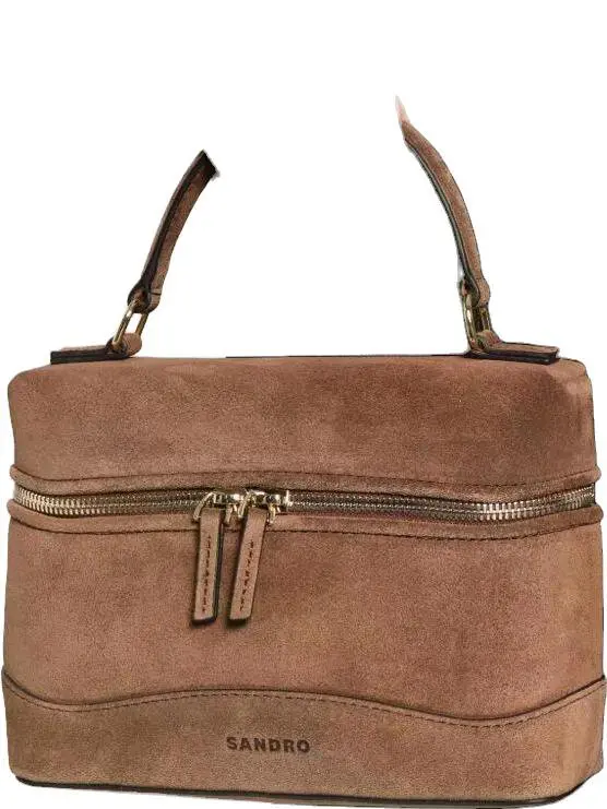 Sandro City Leather Mini Bag - Brown