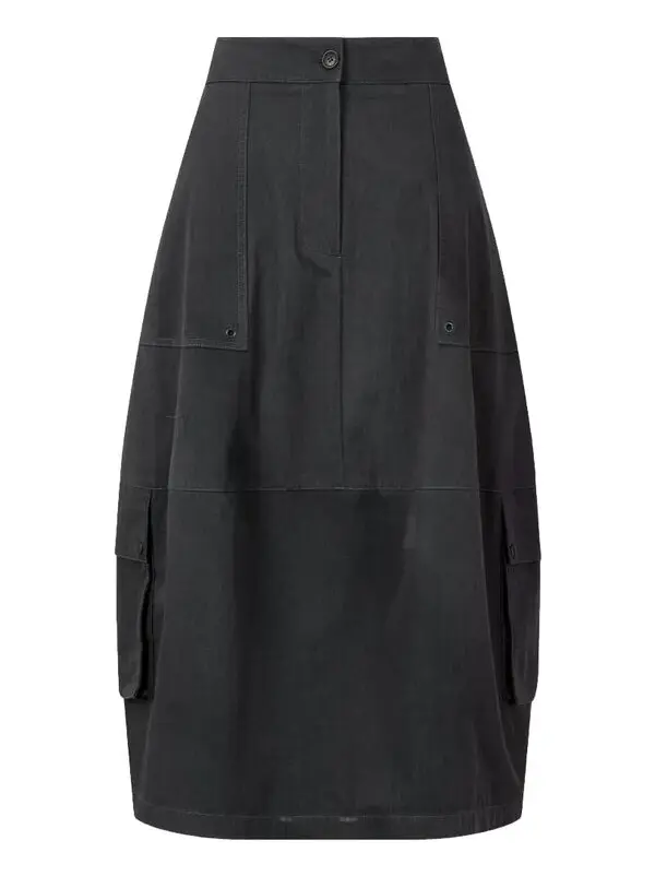 STUDIO TOMBOY Cotton Cargo Skirt - Grey