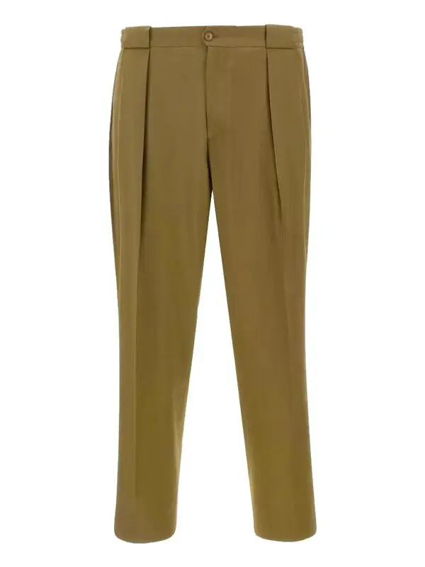 BRIGLIA 1949 Pleated Virgin-wool Trousers - Neutrals