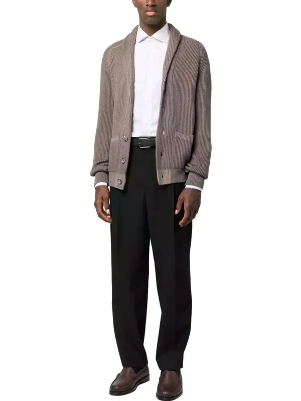 FINAMORE 1925 Striped Long-sleeve Cotton Shirt - White