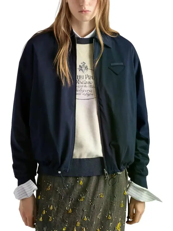 Prada Cotton Crew-neck Sweatshirt - Neutrals