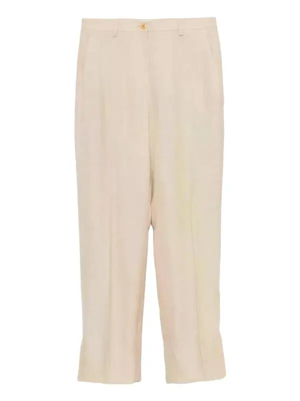 Miu Miu 2000s Pressed-crease Trousers - Neutrals