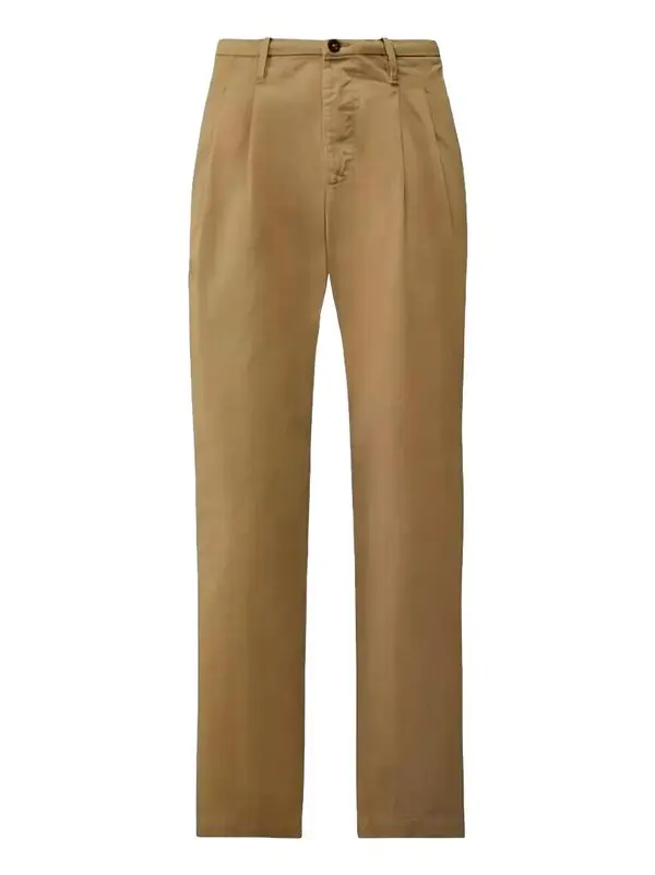 C.P. COMPANY Pleated Straight-leg Trousers - Neutrals