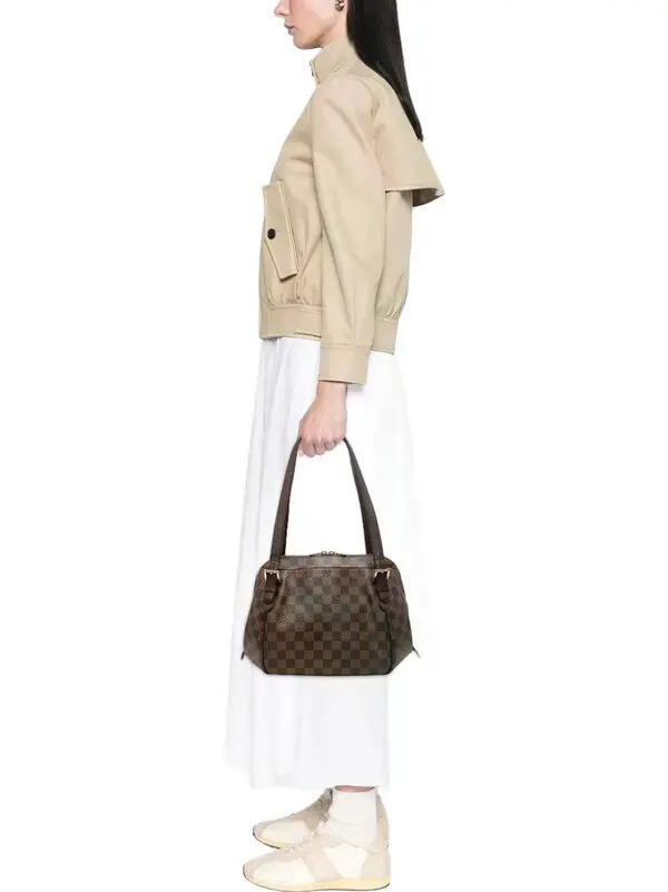 LOUIS VUITTON 2005 Damier Ebene Belem Mm Shoulder Bag - Brown