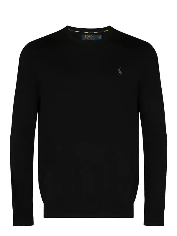 Polo Ralph Lauren Pony-motif Crew-neck Sweater - Black