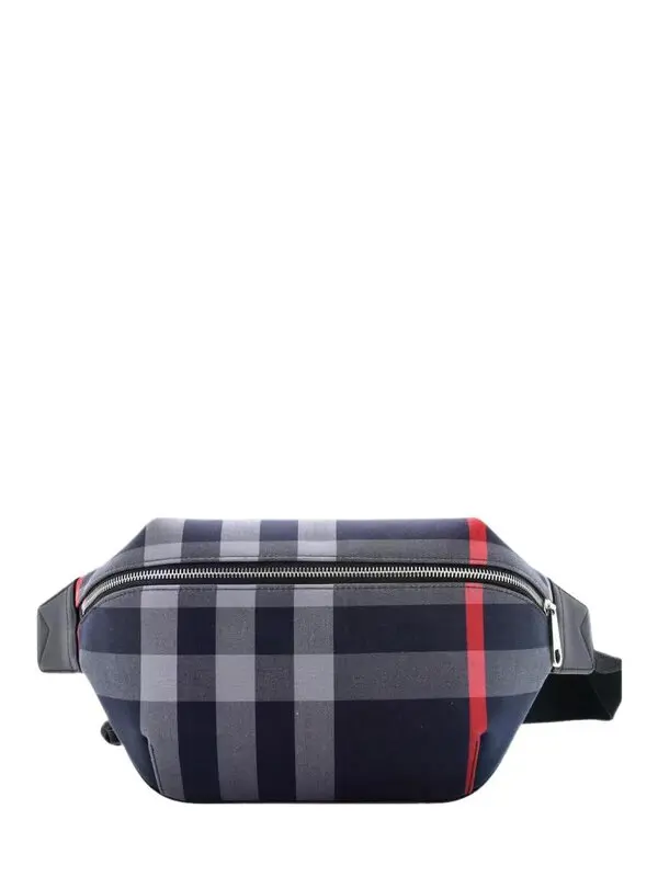 Burberry Sonny House Check Canvas Belt Bag - Blue