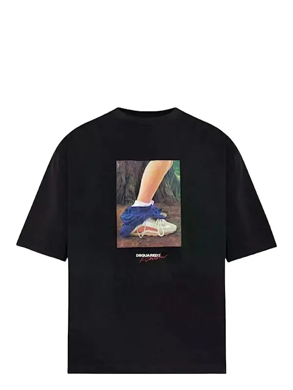 Dsquared2 X Felix Chesher Print T-shirt - Black