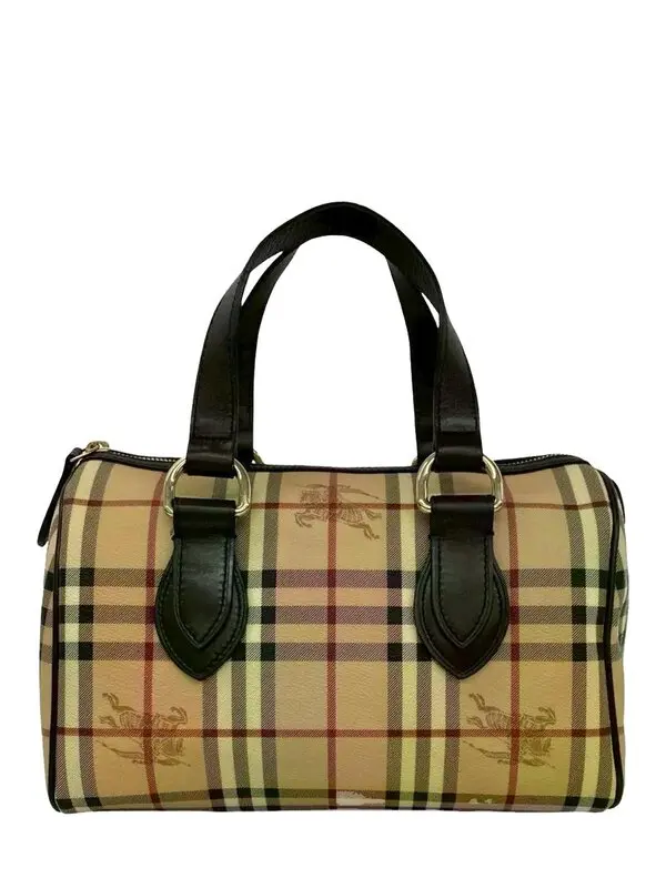 Burberry 2000-2017 Haymarket Check Boston Bag - Neutrals