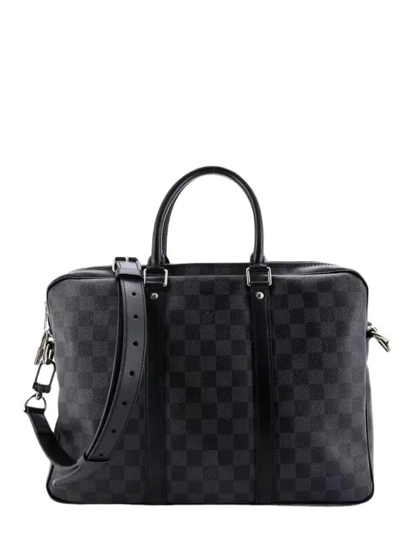 LOUIS VUITTON Icare Nm Laptop Bag Damier Graphite Business Bag - Black