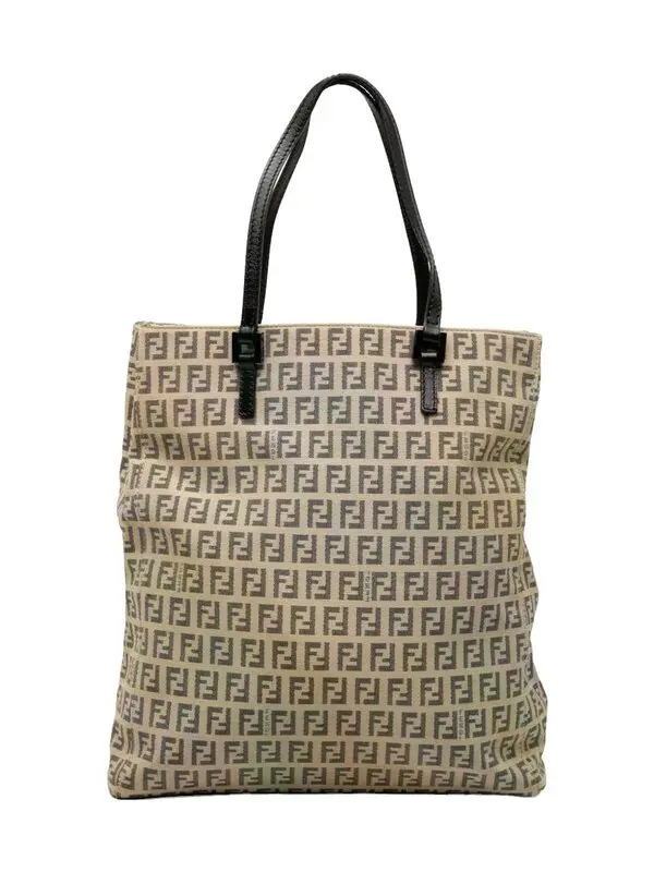 Fendi 2000-2010 Zucchino Canvas Tote Bag - Neutrals