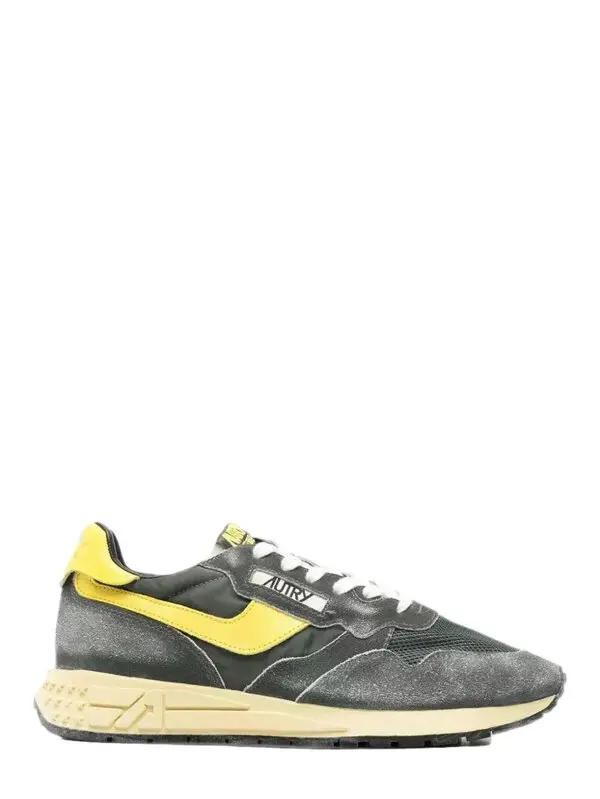 AUTRY Reelwind Suede-panel Sneakers - Grey