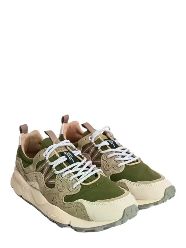 FLOWER MOUNTAIN Yamano 3 Panelled Sneakers - Neutrals