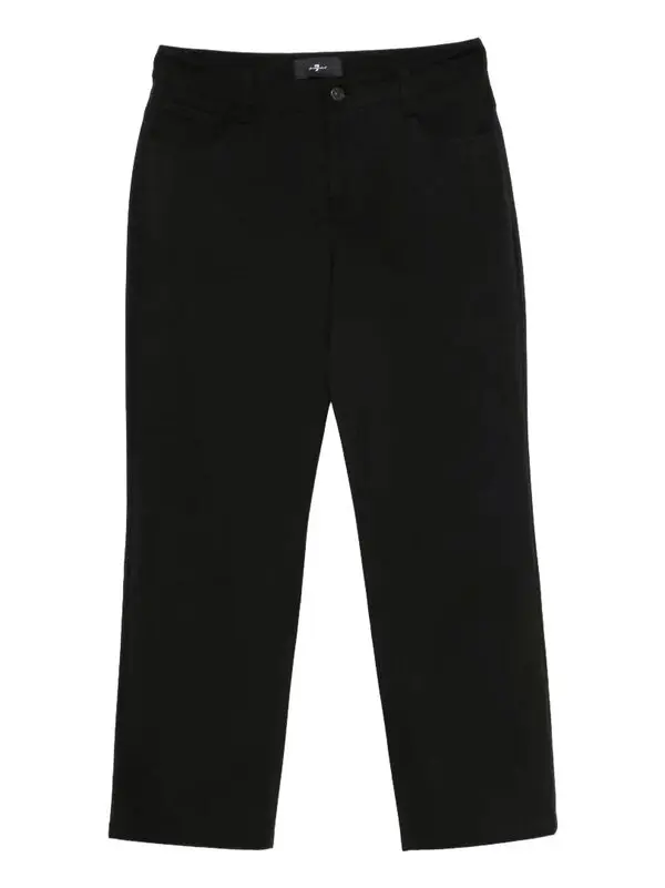 7 For All Mankind Calie Straight-leg Jeans - Black