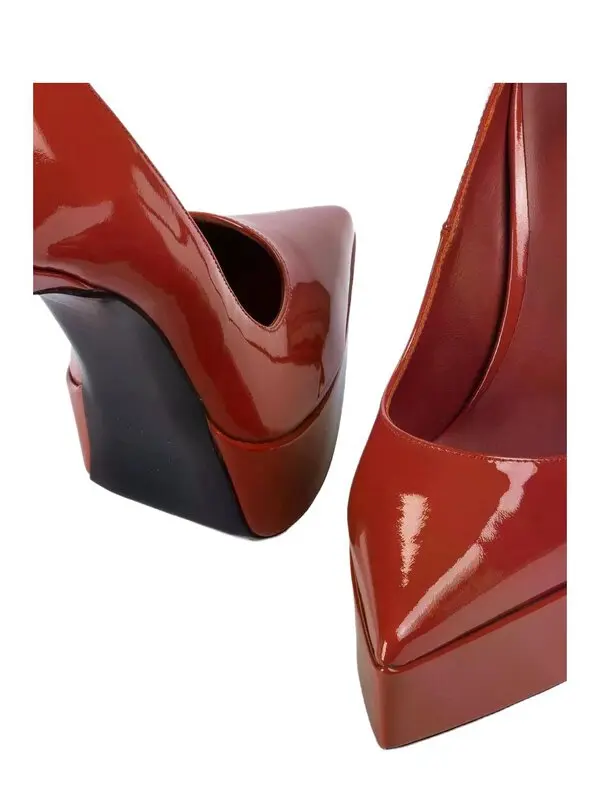 LE SILLA Uma Patent-finish Pumps - Red