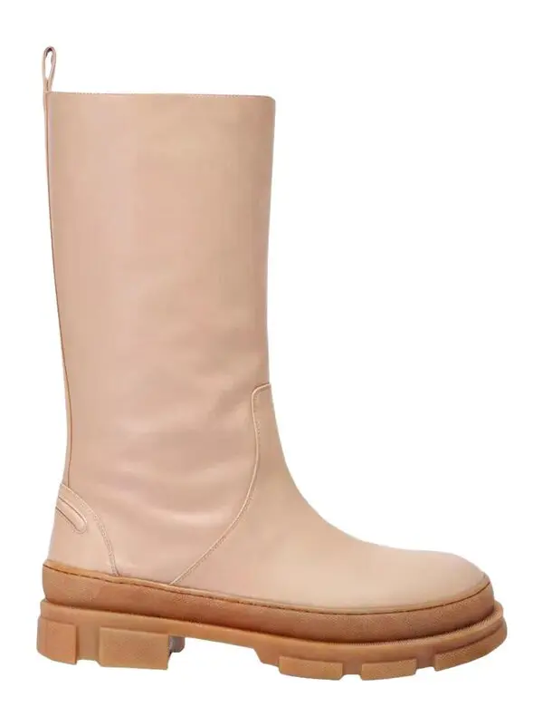 BETTINA VERMILLON Marie Lug-sole Boots - Neutrals