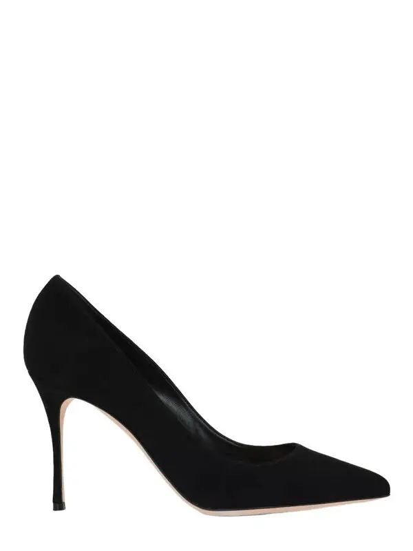 SERGIO ROSSI Godiva Suede Heeled Pumps - Black