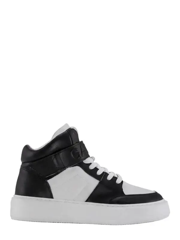 GANNI Sporty Logo-strap High-top Sneakers - Black