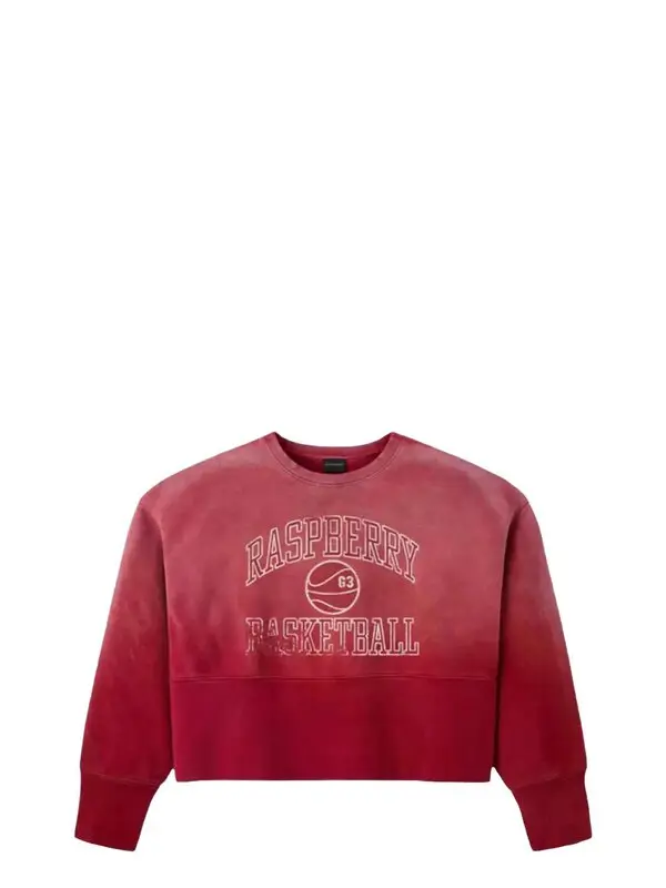 GV GALLERY Graphic-print Cropped Sweater - Red