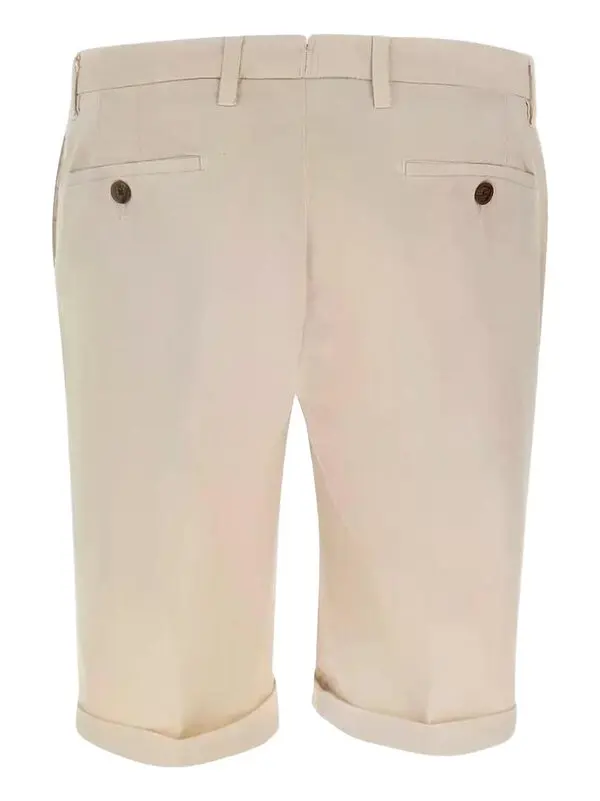 BRIGLIA 1949 Turn-up Hem Shorts - Neutrals