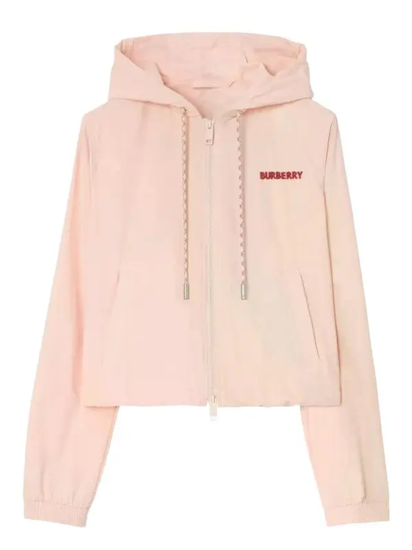 Burberry Heart Knight Stretch Nylon Hooded Jacket - Pink