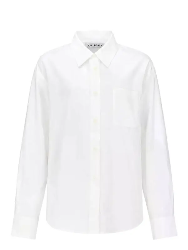 Our Legacy Forever Chest-pocket Button-up Shirt - White
