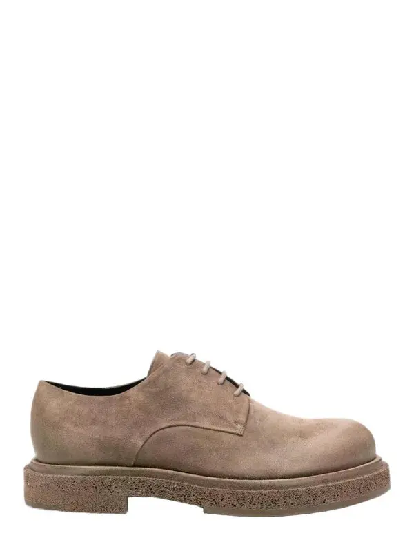 Officine Creative Suede Chunky-sole Derby Shoes - Brown