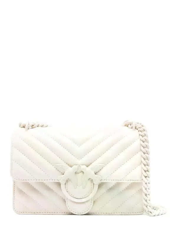Pinko Love Bag One Leather Mini Bag - Neutrals