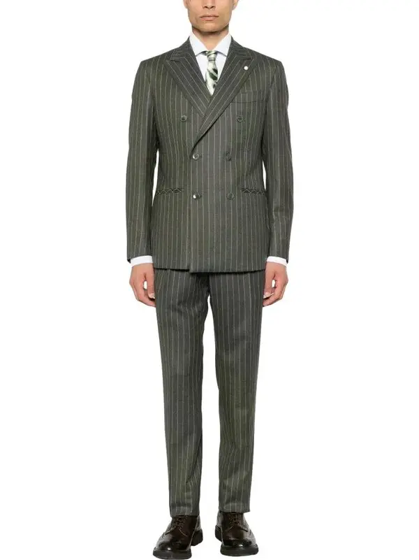 BARBA NAPOLI Long-sleeve Spread-collar Shirt - Grey
