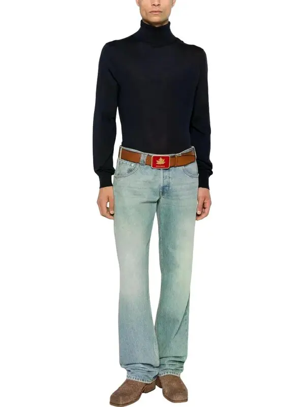 Dsquared2 Upside Down Turtleneck Sweater - Blue