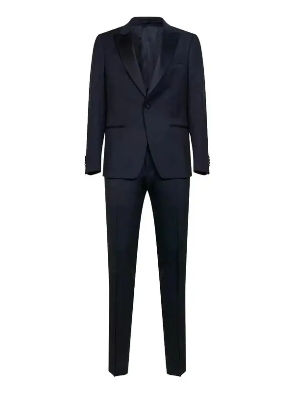LARDINI Single-breasted Peak-lapel Suit - Blue